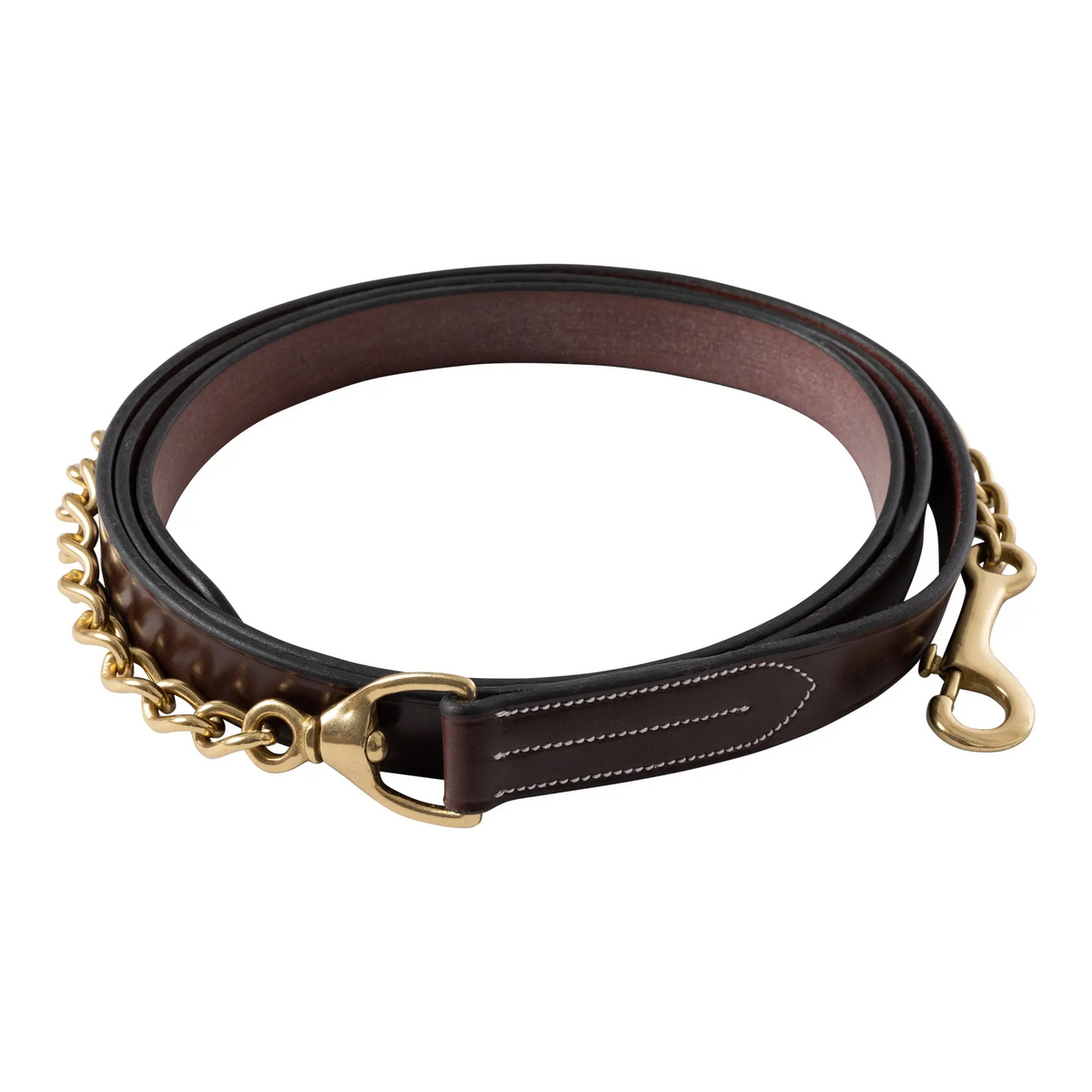 Huntley Equestrian Sedgwick Leather Traditional Lead with Solid Brass ...