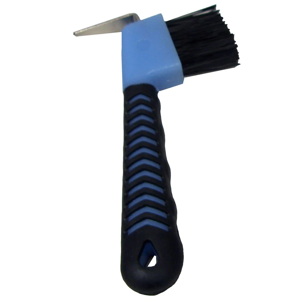 Intrepid Int'l Rubber Grip Hoof Pick with Brush – Equitique-USA