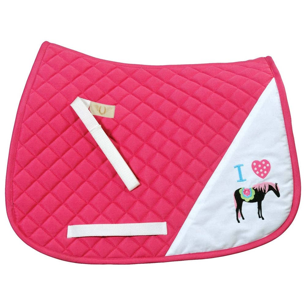 Tuffrider I Heart Pony Girl Saddle Pad – Equitique-USA